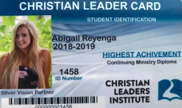Christian Leader Card - Christian Leaders Institute