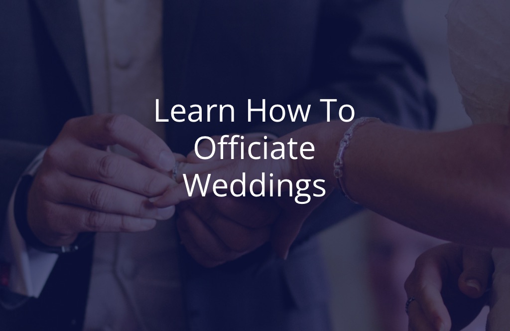 How to Officiate Weddings - Christian Leaders Institute